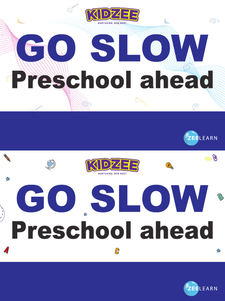 Master Kidzee Go Slow Board 18x12in | PDF