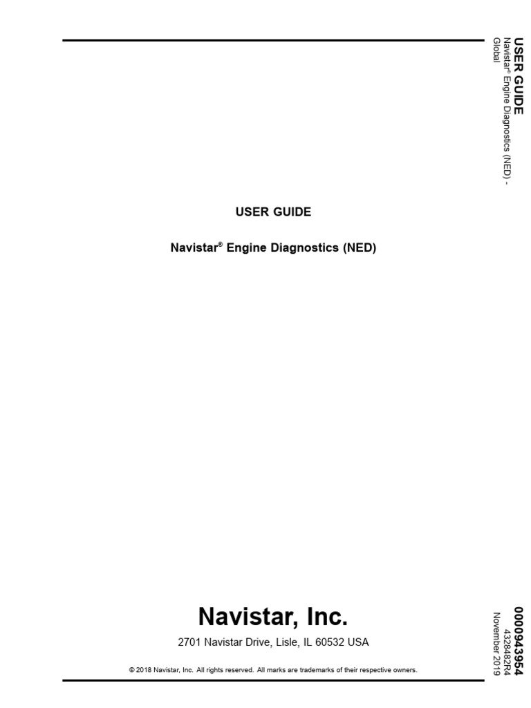 Navistar® Engine Diagnostics (NED) | PDF | Installation (Computer ...