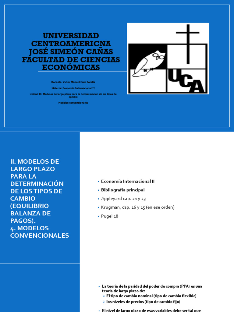 Modelos de Largo Plazo Tipo de Cambio Paridad del Poder Adquisitivo. | PDF | Paridad del poder ...