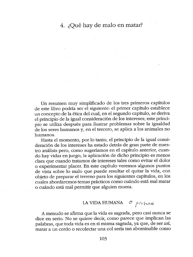 Ética práctica 3ed Cap 4 | PDF