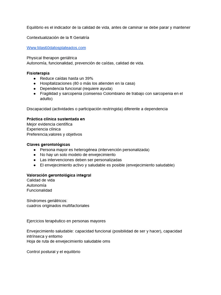 Taller Gerontología | PDF