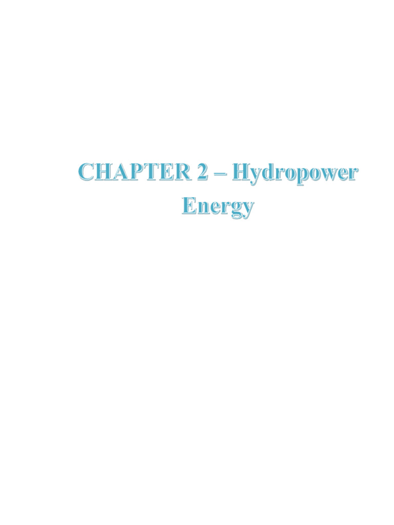 Overview of Hydropower Energy Systems | PDF | Hydroelectricity ...