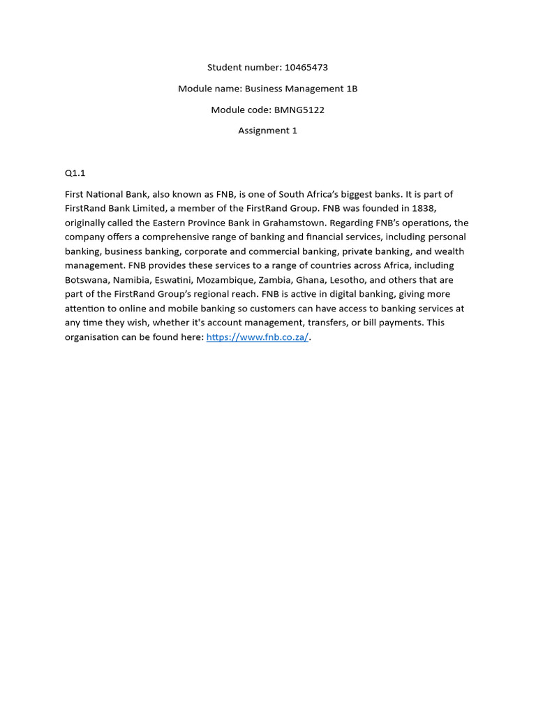 FNB Business Management Overview | PDF | Market Segmentation | Credit Card