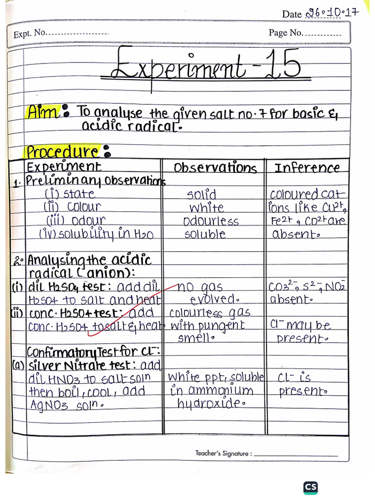 Salt 7 Zinc Chloride | PDF