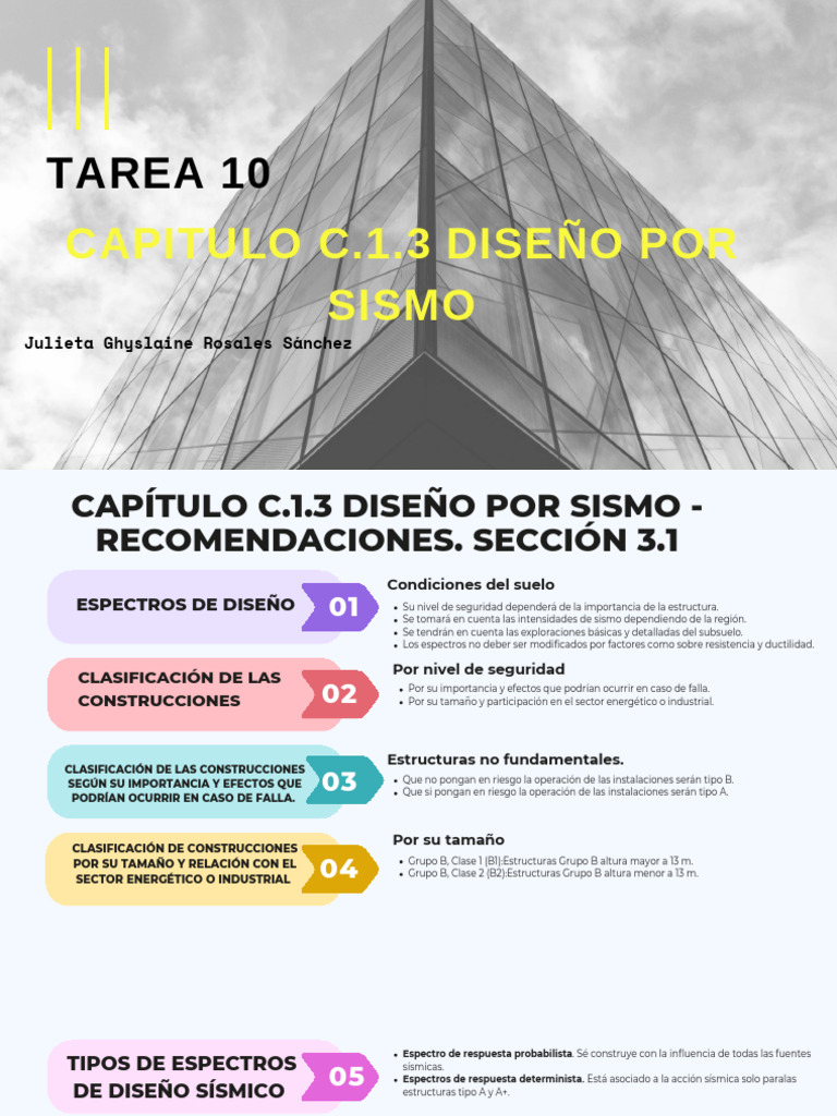 Tarea 10 Resumen de normas de sismo | PDF | Temblores | Falla (geología)