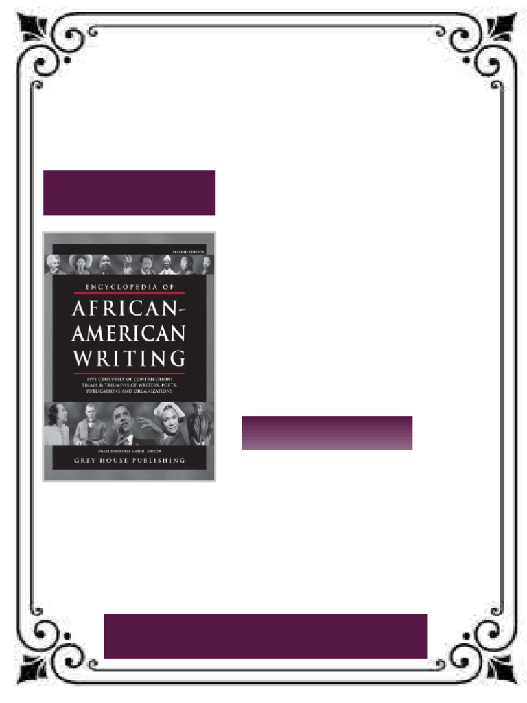 53213Encyclopedia of African American Writing Second Edition Shari ...
