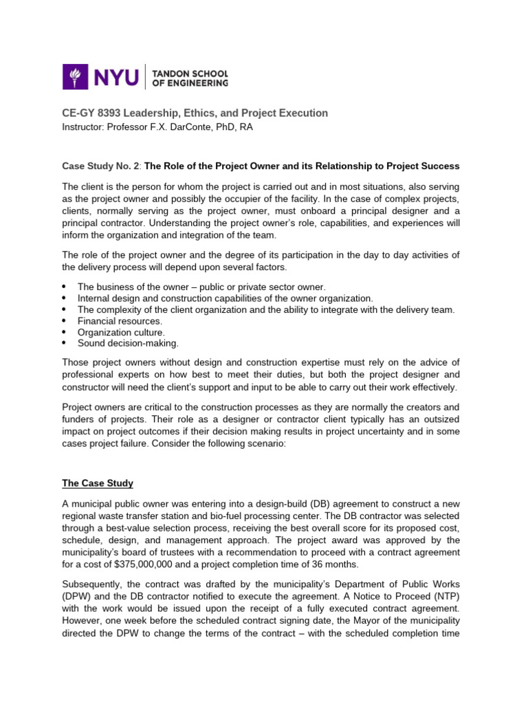 Project Owner's Impact on Success | PDF | Leadership | Economies