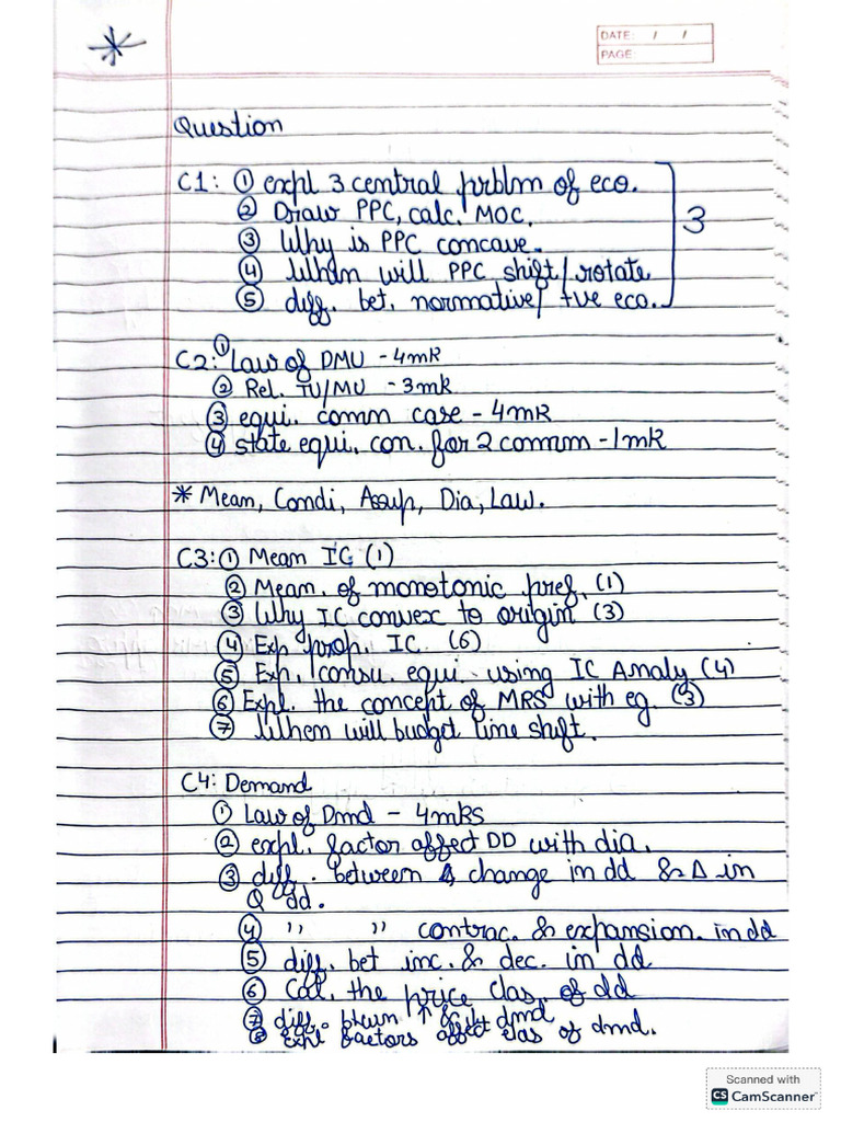 Questions and Formulas Bank Class 11 | PDF