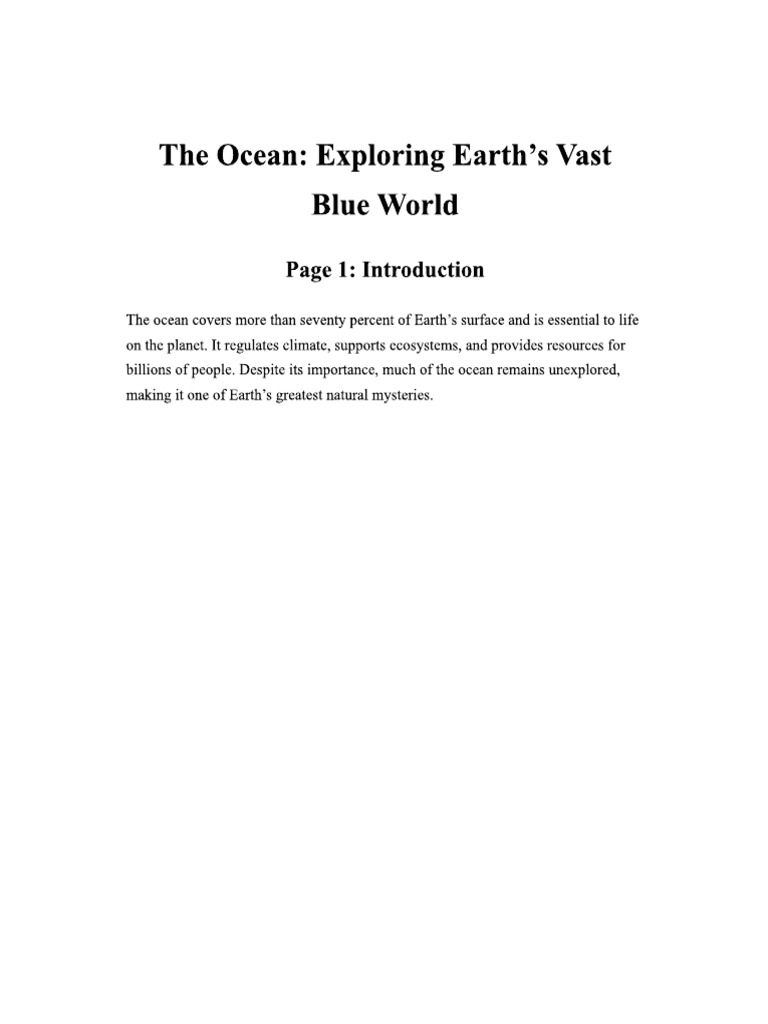 Ocean | PDF
