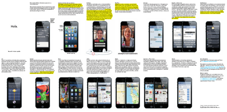 iPhone 5 guía rápida | PDF | Yo telefono | Siri