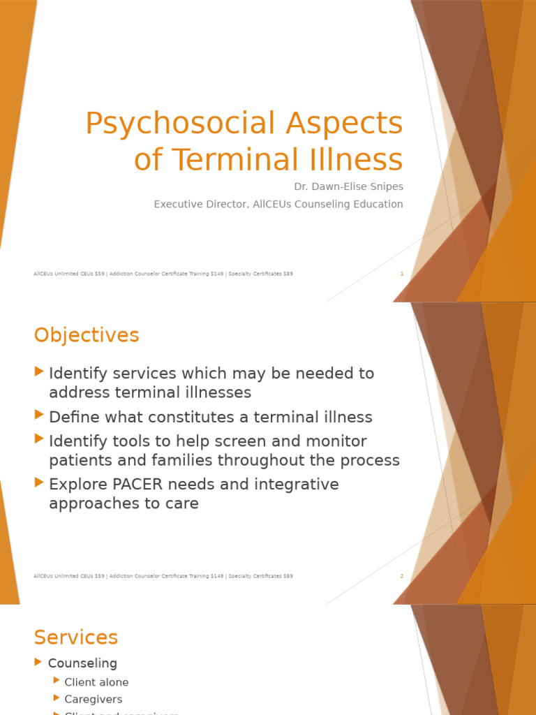 Psychosocial Aspects of Terminal Illness | PDF | Major Depressive ...