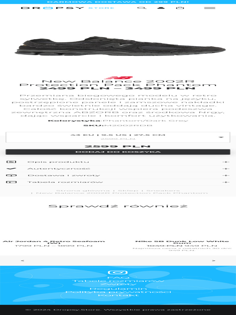 New Balance 2002R Protection Pack Phantom - Drops… | PDF