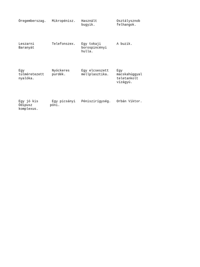 435841498 Cards Against Humanity Magyar Kartyak | PDF