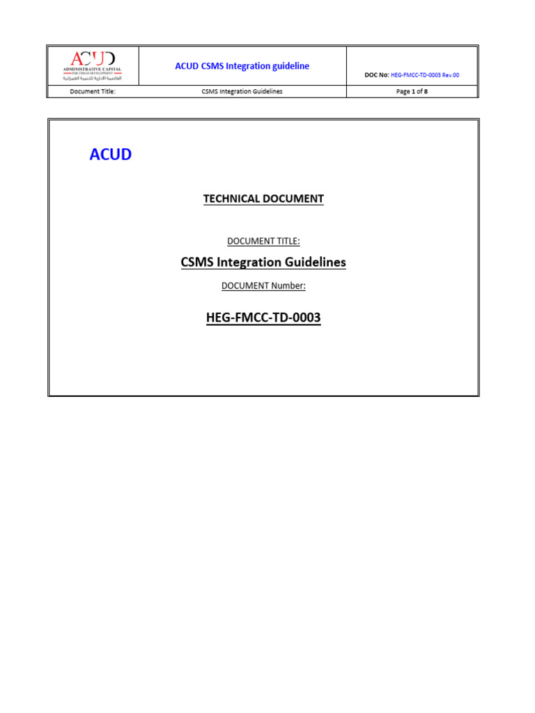 CSMS Integration Guidelines_banks | PDF | Access Control | Local Area ...