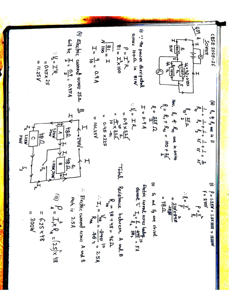 Class 10th Science Revision - Cbse Sample Paper 13.01.2026 | PDF