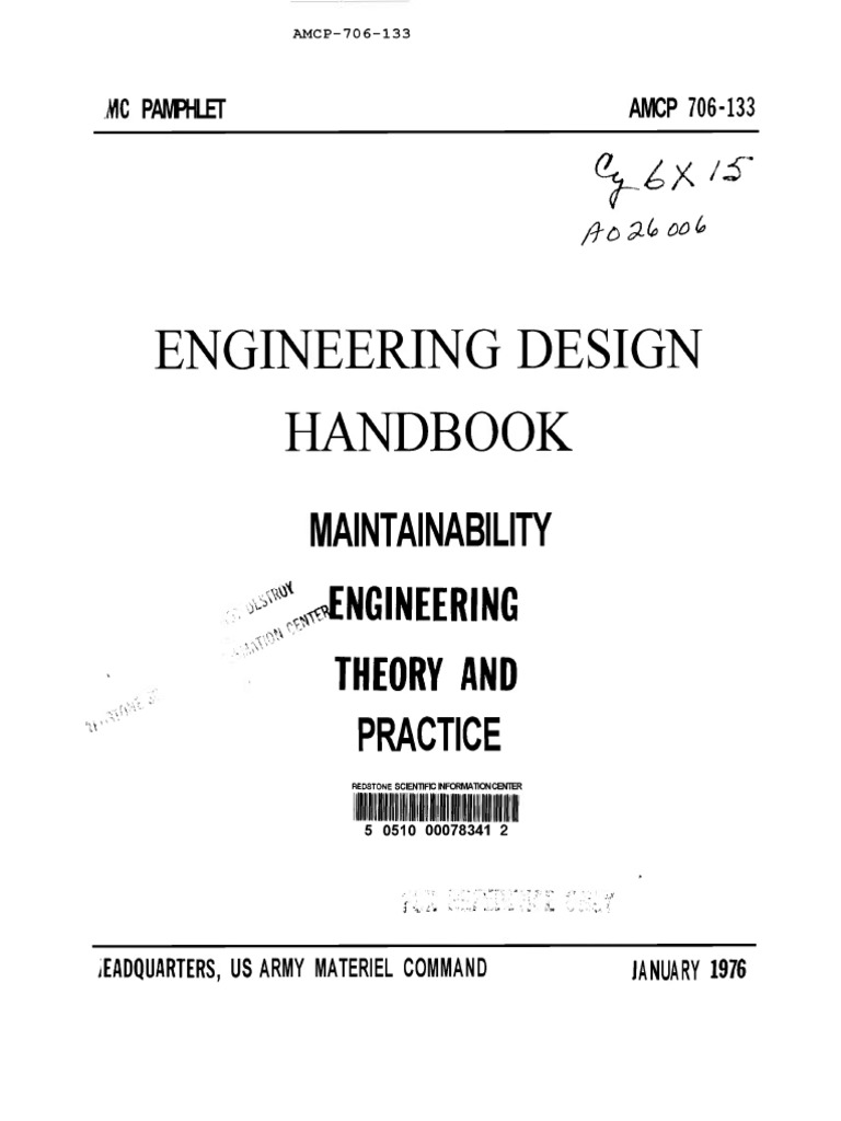 Maintainability Engineering Handbook | PDF | Probability Distribution ...