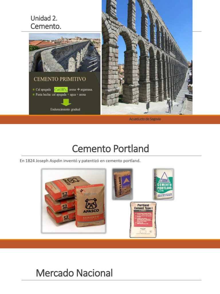 Proceso y Tipos de Cemento Portland | PDF | Cemento | Hormigón