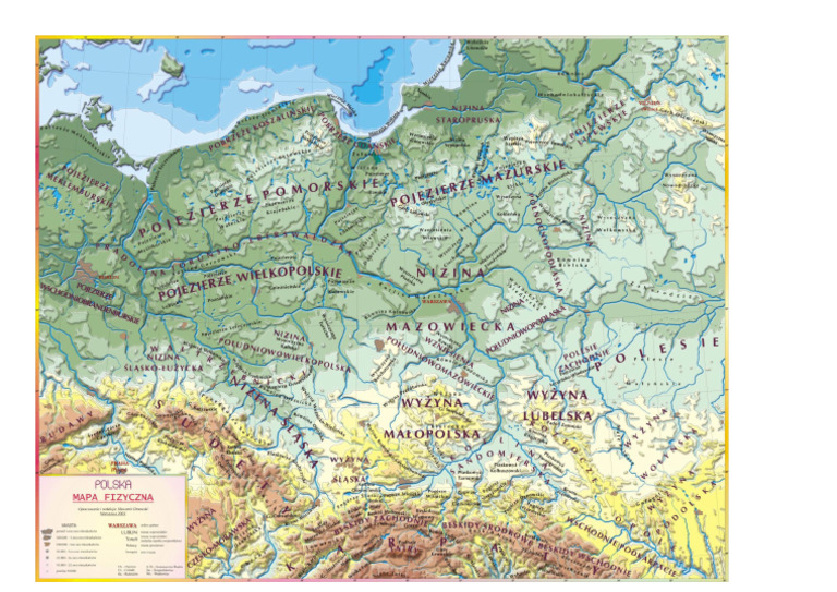 V 17.04.2020. .Mapa Fizyczna Polski | PDF