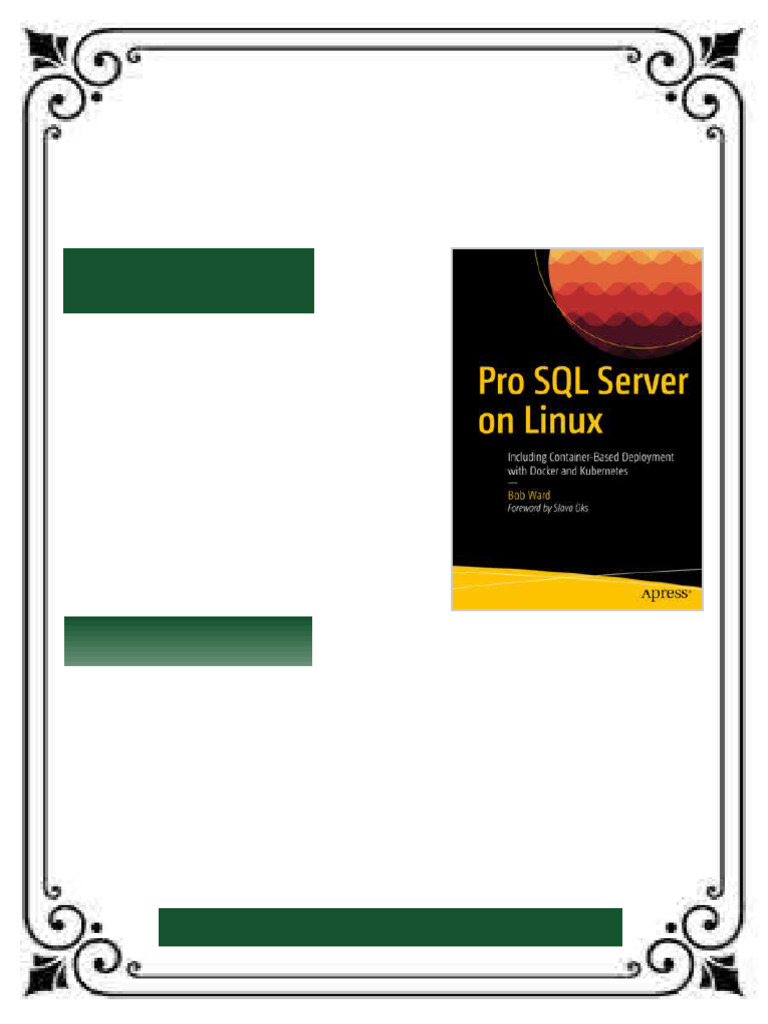 Pro SQL Server on Linux: Including Container-Based Deployment with ...