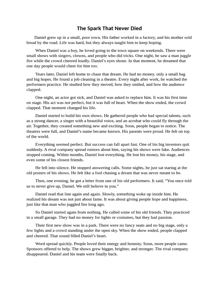 The Spark That Never Died | PDF