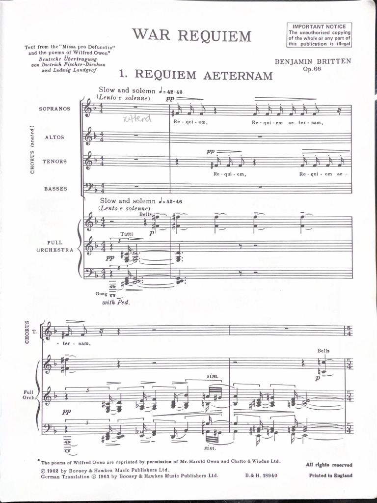 War Requiem Pt 1 | PDF