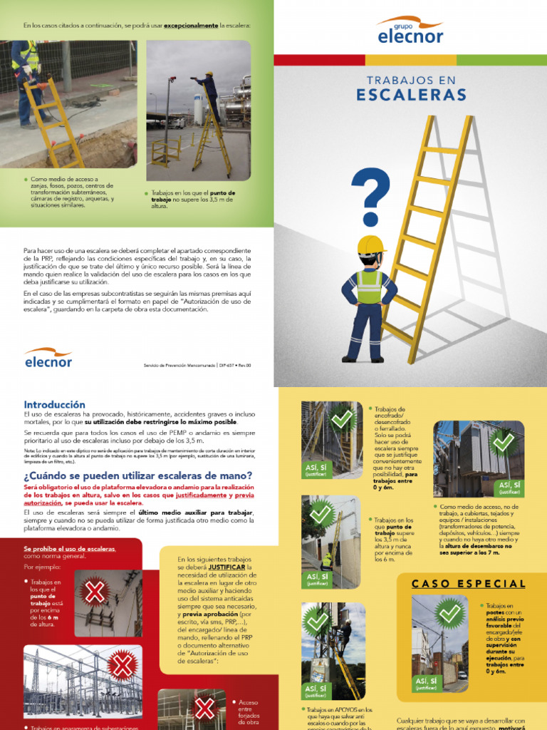 DIP-657_Trabajos en Escaleras 2025 | PDF