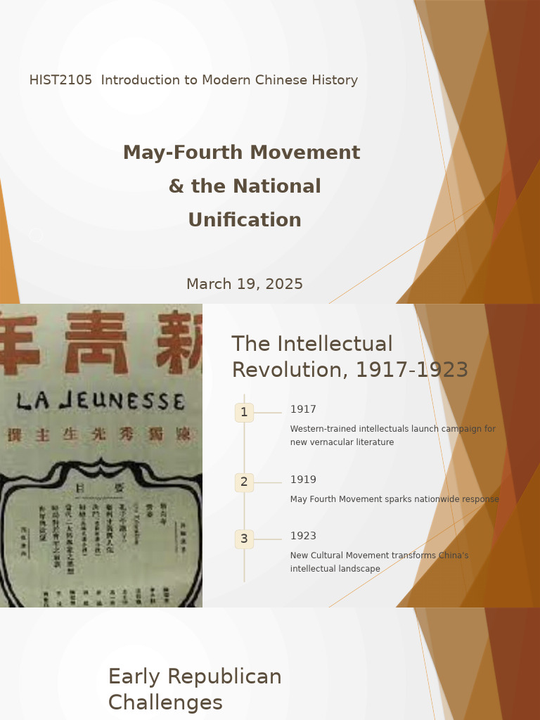 9 03.19 May-Fourth Movement the National Unification | PDF | Kuomintang ...
