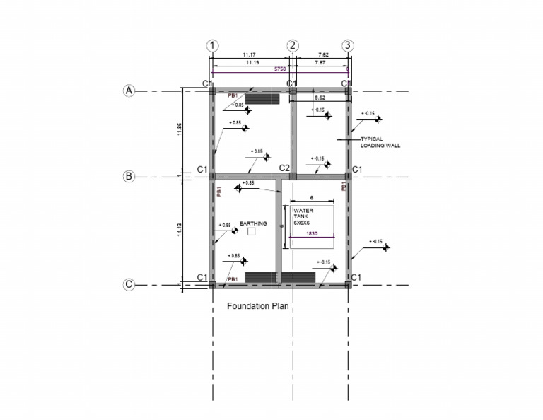 Foundation Plan and Loading Details | PDF
