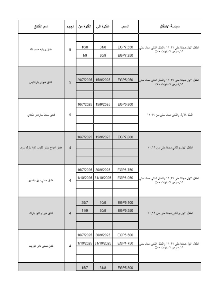 Aquajoy Egypt Pricing | PDF