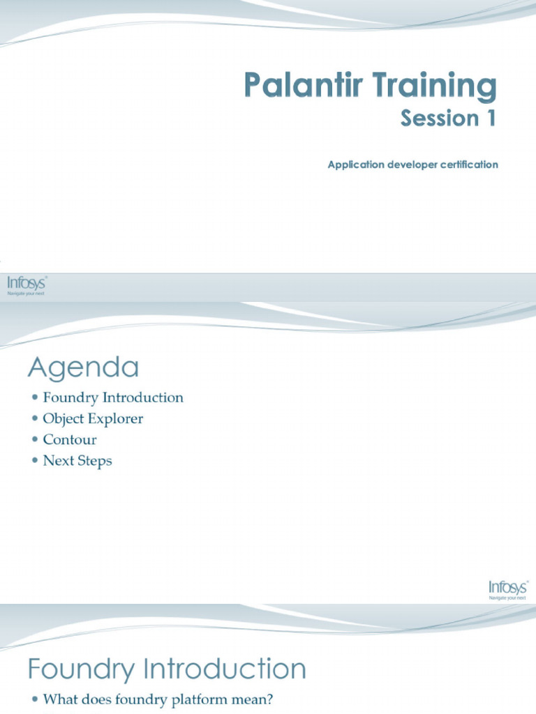 Palantir Training - Session 1 Object Exp Contour | PDF