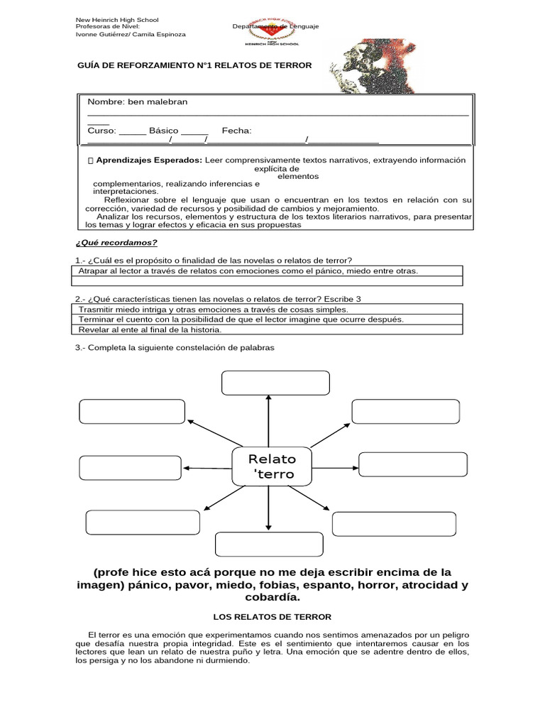 LENGUA_8Bo_Guia-reforzamiento-Relatos-de-terror-Camila-Espinoza_2020 ...