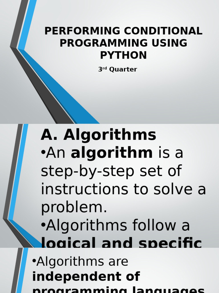 Conditional Programming in Python | PDF