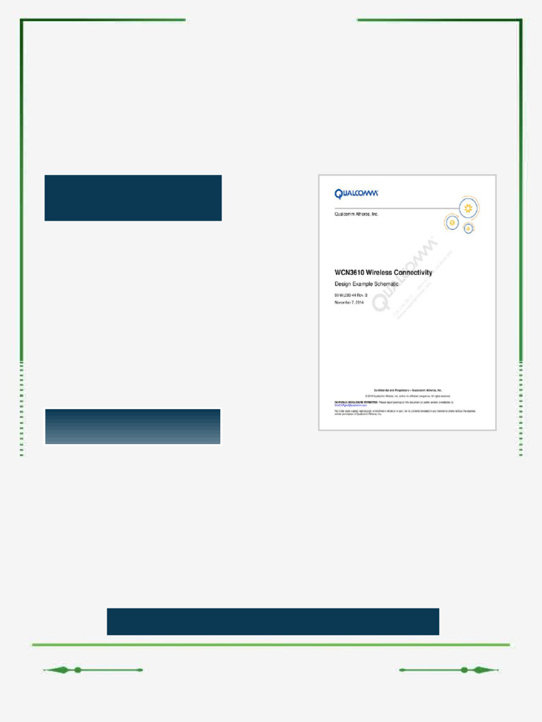 WCN3610 Wireless Connectivity Design Example Schematic Qualcomm ...