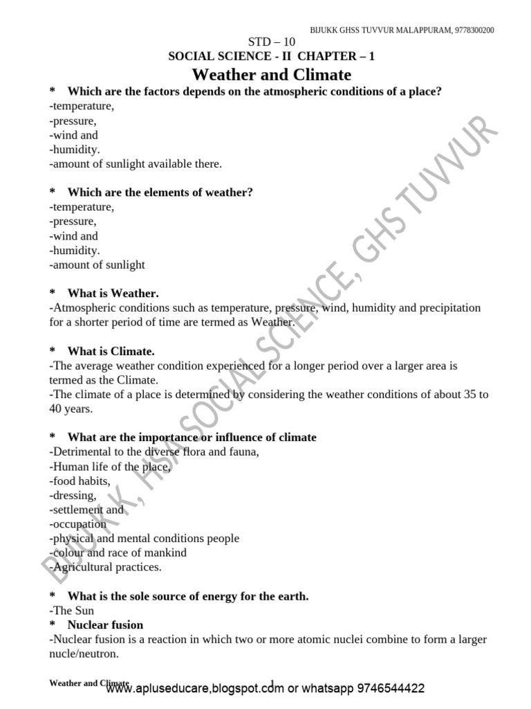 Understanding Weather and Climate Factors | PDF | Precipitation | Wound