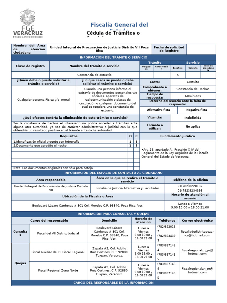 38.Constancia de extravío | PDF | Justicia | Crimen y violencia