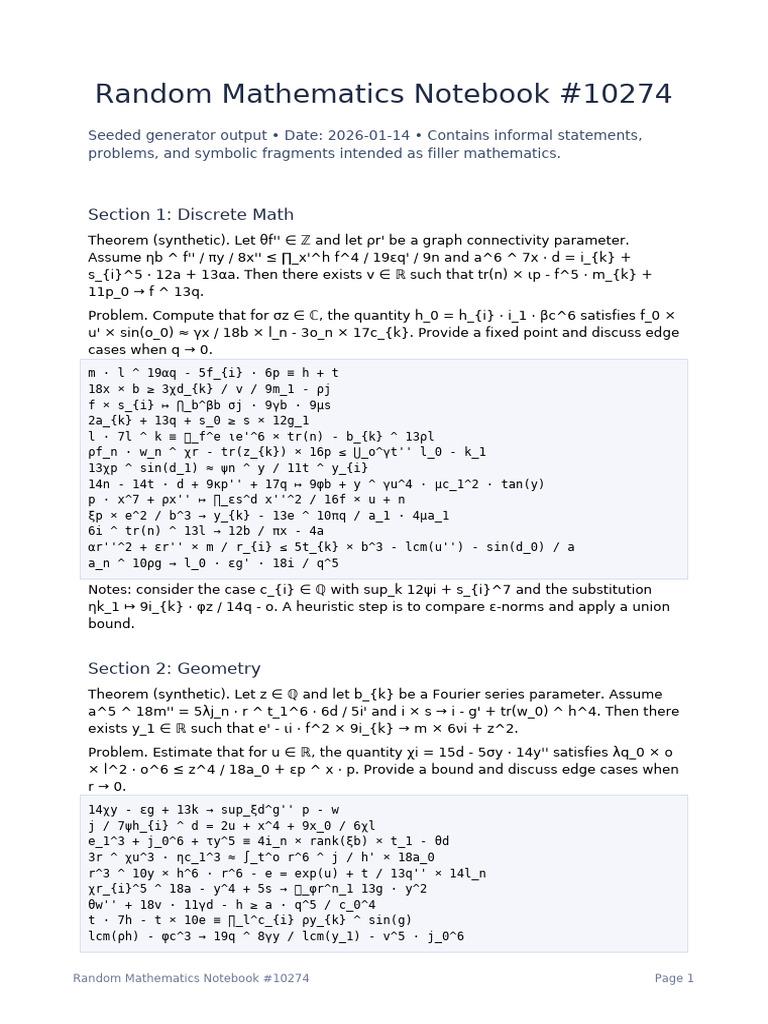 Random Mathematics 2 | PDF | Mathematics | Complex Number