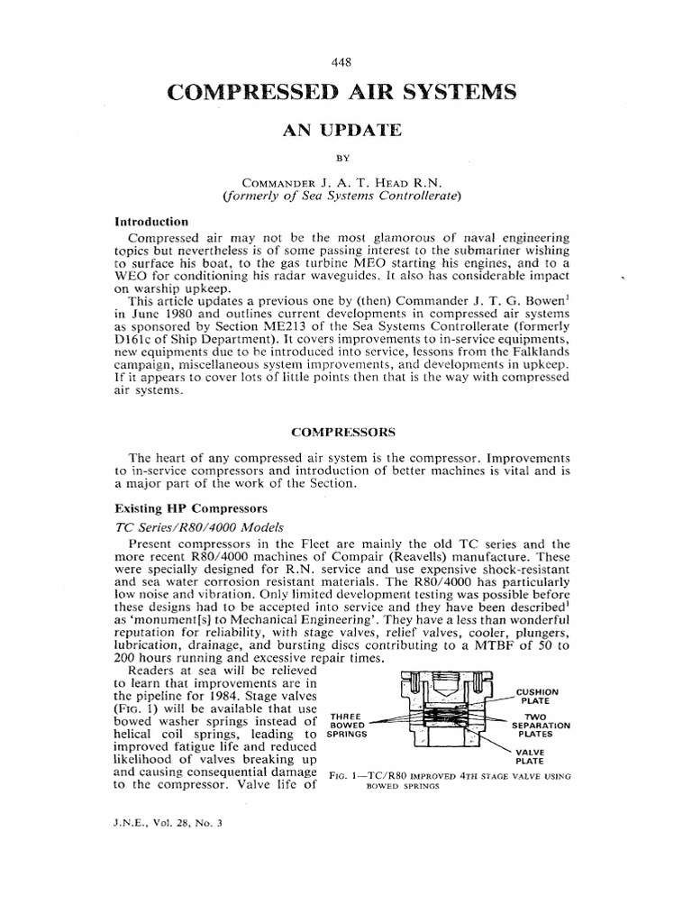 Advances in Naval Compressed Air Systems | PDF | Submarines | Piston