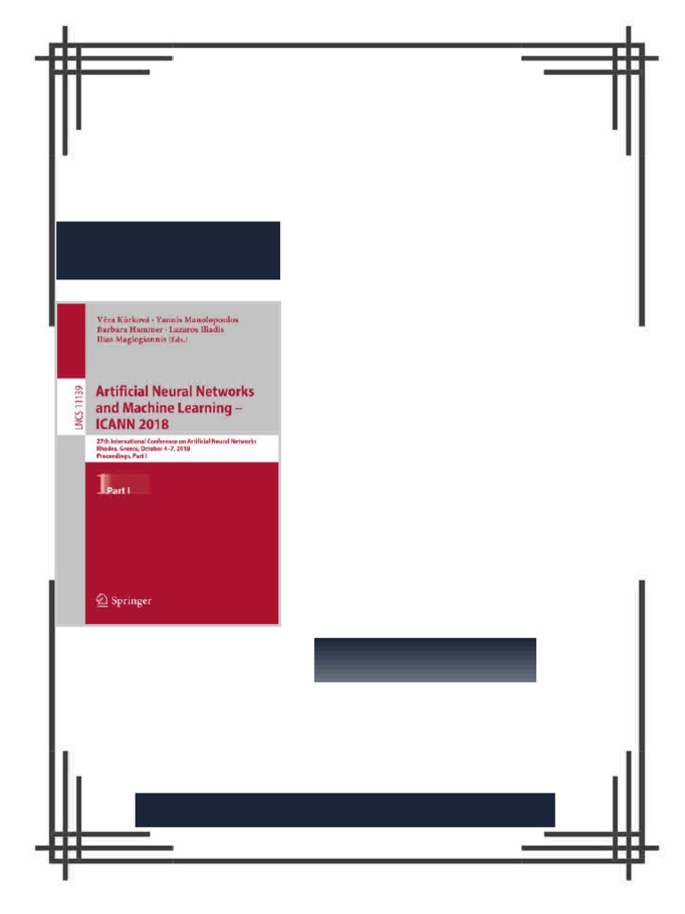 Artificial Neural Networks and Machine Learning ICANN 2018 27th ...