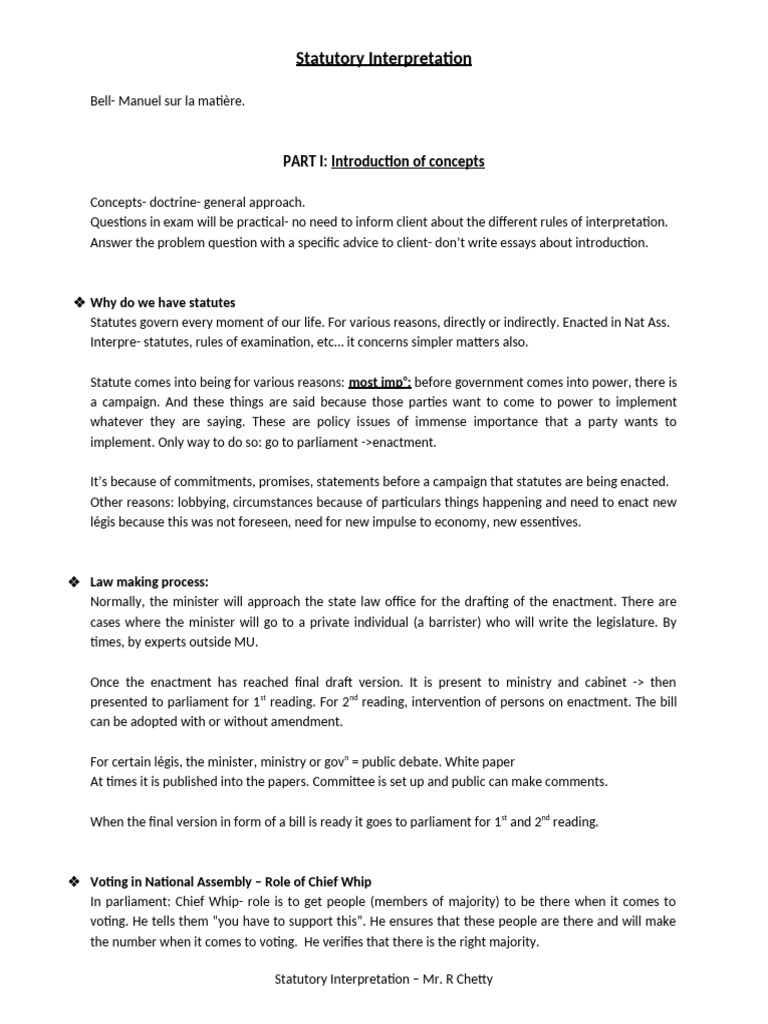 Understanding Statutory Interpretation | PDF | Statutory Interpretation ...