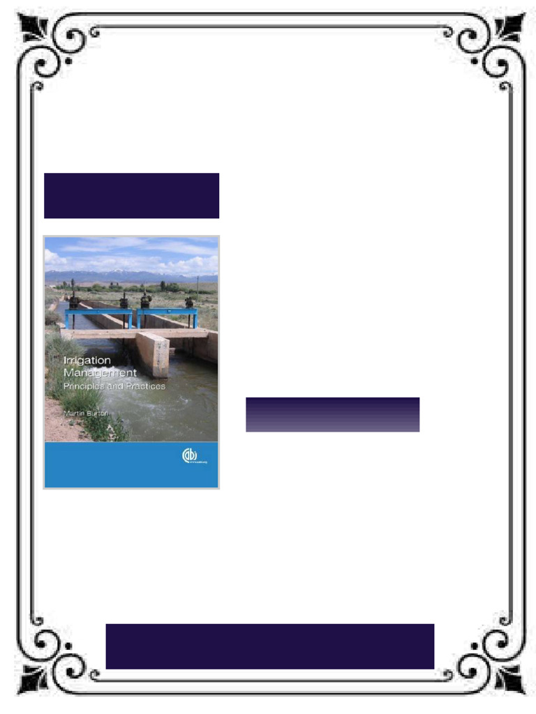 Irrigation Management First Edition Martin Burton ebook 2026 mega ...