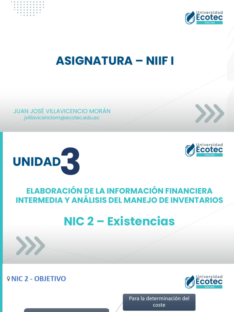 03 UNIDAD 3 NIC 2 | PDF | normas internacionales de INFORMACION ...