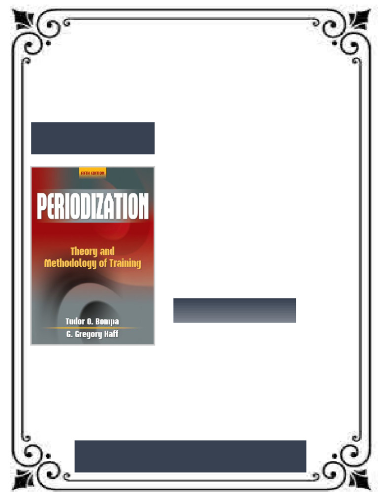 Periodization Theory and Methodology of Training 5th Edition Tudor ...