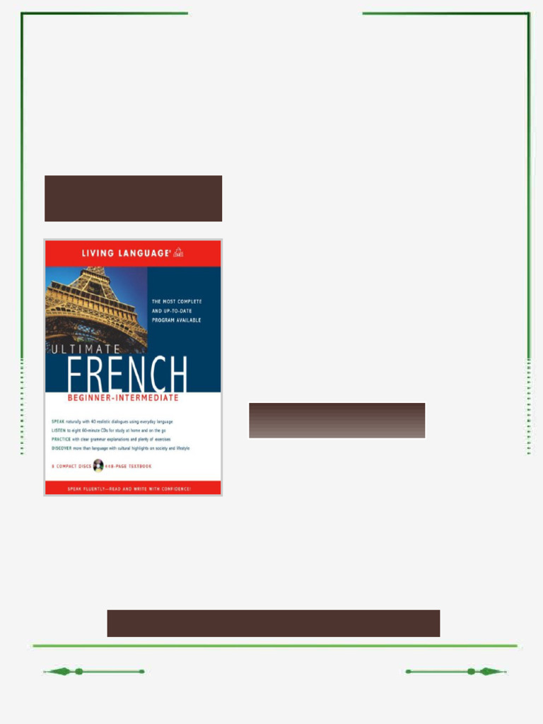 Ultimate French Beginner Intermediate Living Language ebook extended ...