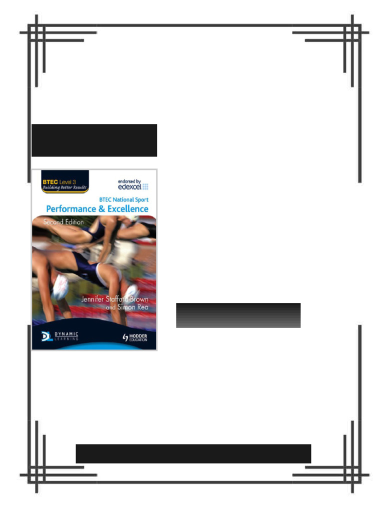 BTEC level 3 national sport performance excellence 2nd ed Edition ...