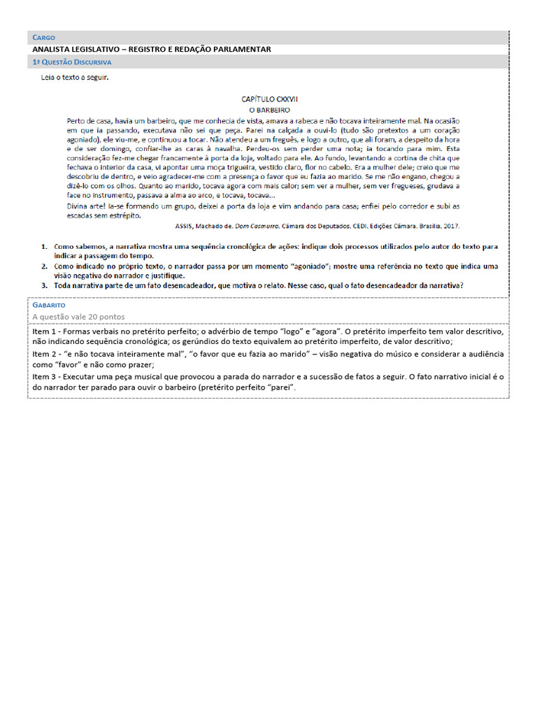 Al Registro Redacao Parlam Espelho Discursiva | PDF