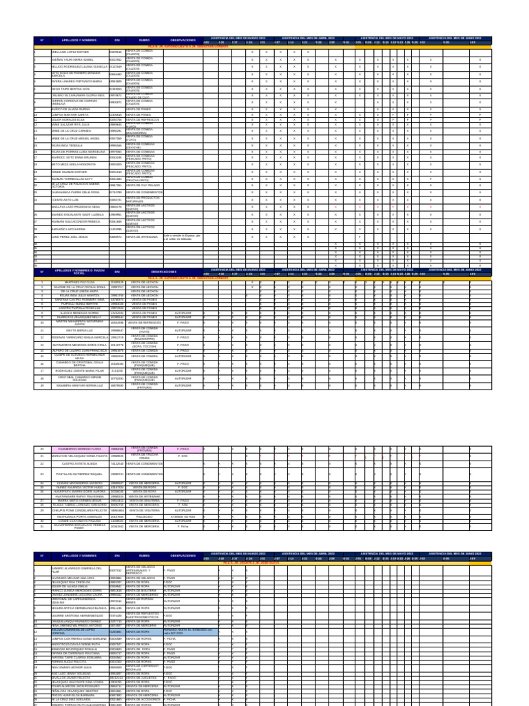 Modelo de Asistencia | PDF