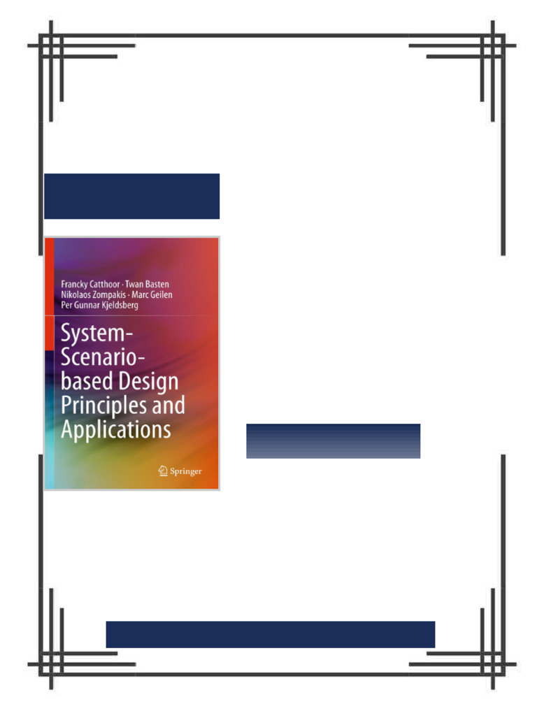 System-Scenario-based Design Principles and Applications Francky ...