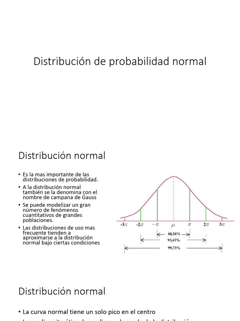 Guía sobre Distribución Normal y Estándar | PDF | Distribución normal ...