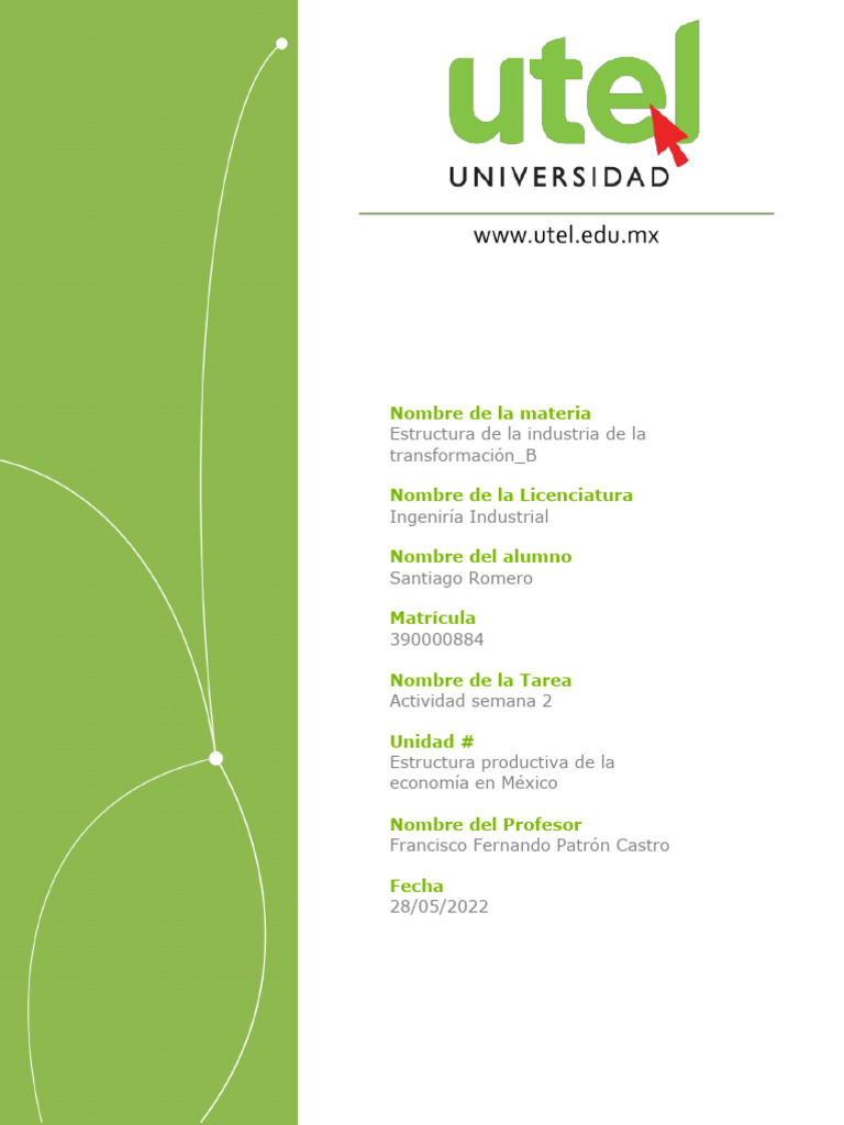 Actividad 2_Estructura de la industria de la transformacion | PDF | México | Inversiones