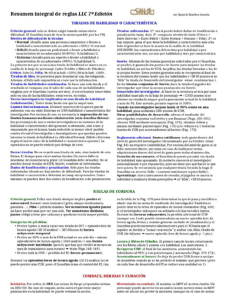 Resumen+Integral+de+Reglas+1 | PDF